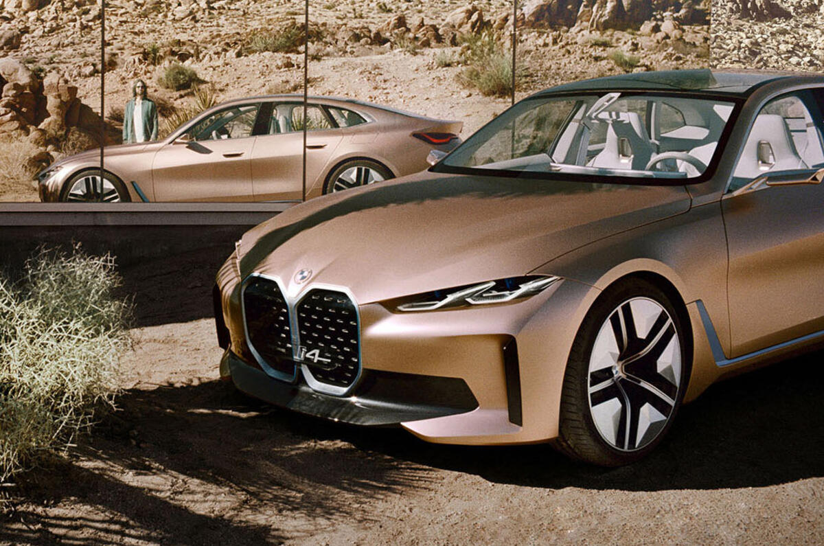 BMW i4 electric saloon shown in near-production form | Autocar