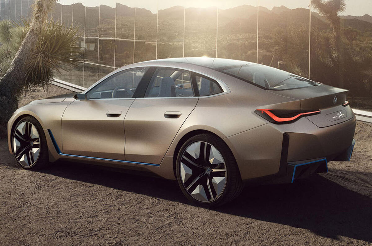BMW i4 electric saloon shown in near-production form | Autocar