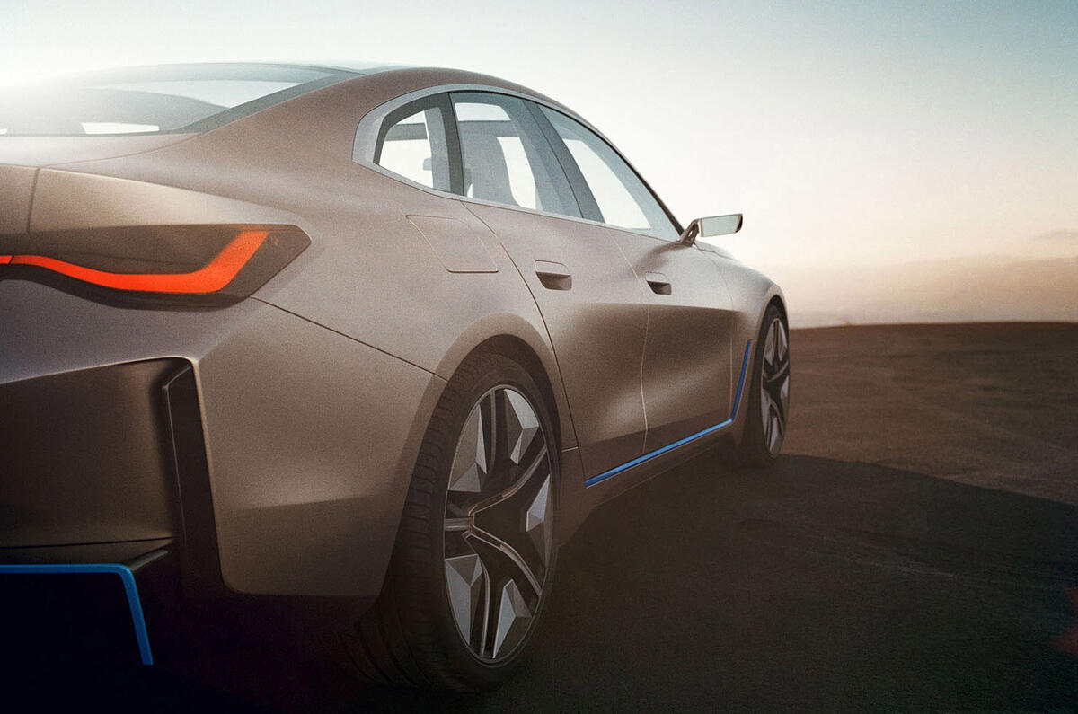 BMW i4 electric saloon shown in near-production form | Autocar