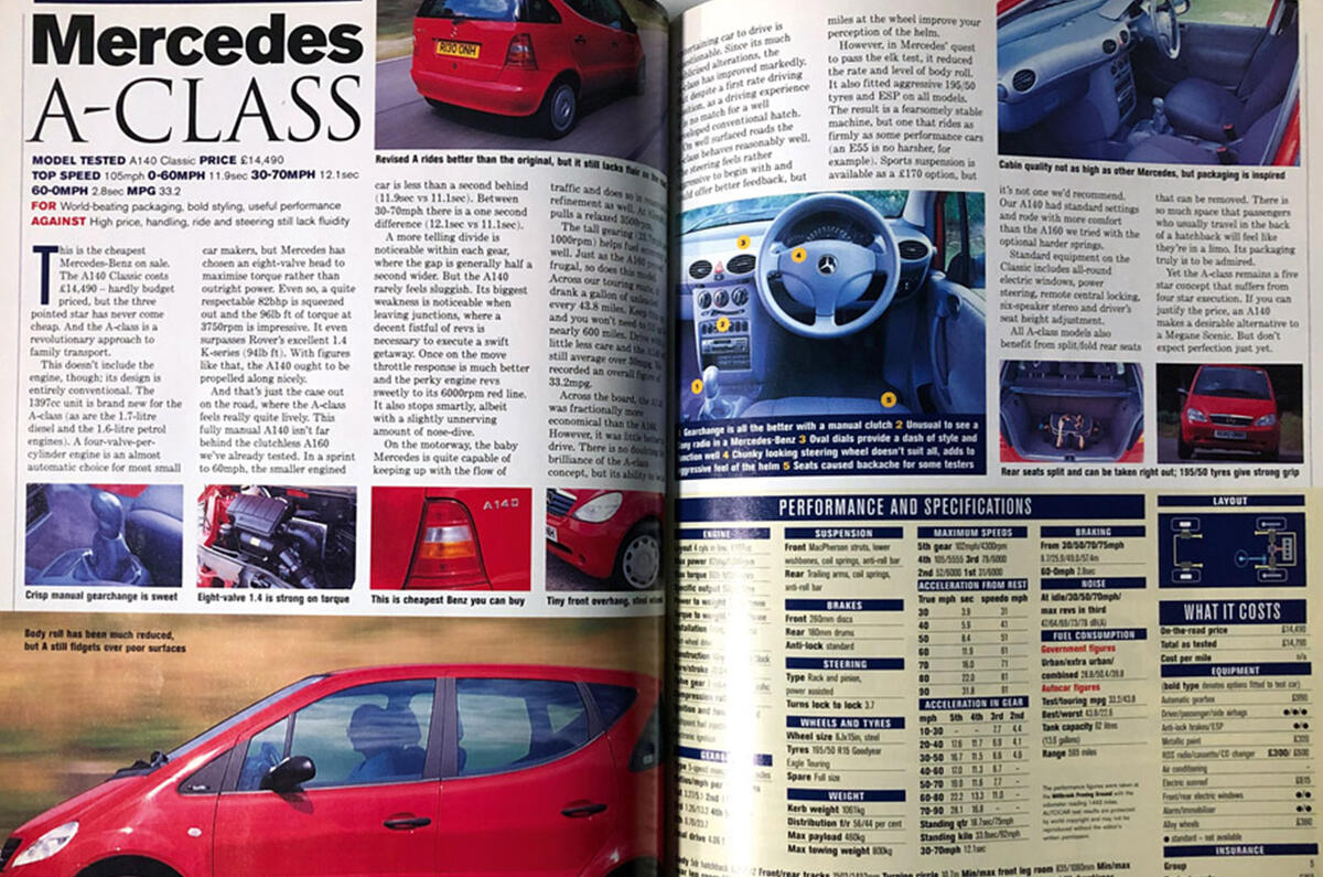 In A-Class of its own: Revisiting the original Mercedes A-Class | Autocar