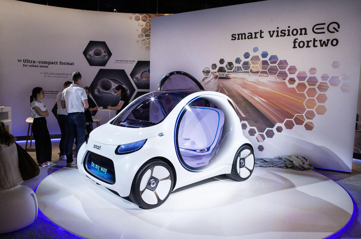 Smart Vision EQ makes public debut as 'electric city car of future ...