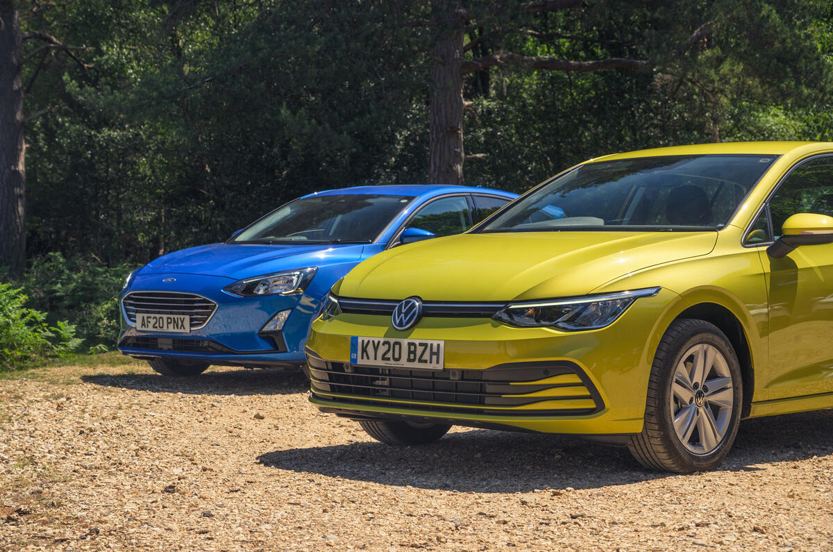 Hatch match: 2020 Volkswagen Golf vs. Ford Focus | Autocar