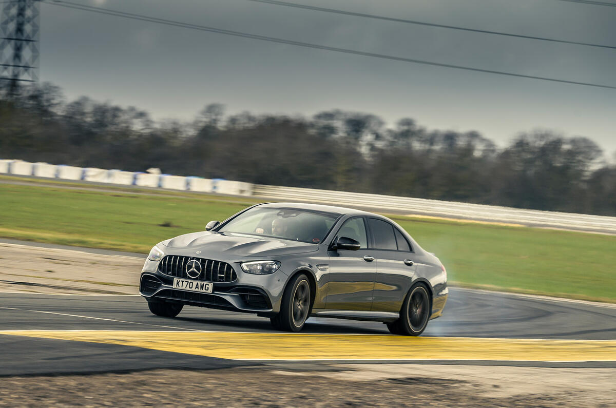 Super-saloon shootout: BMW M3 vs AMG E63 and Alfa Giulia QV | Autocar