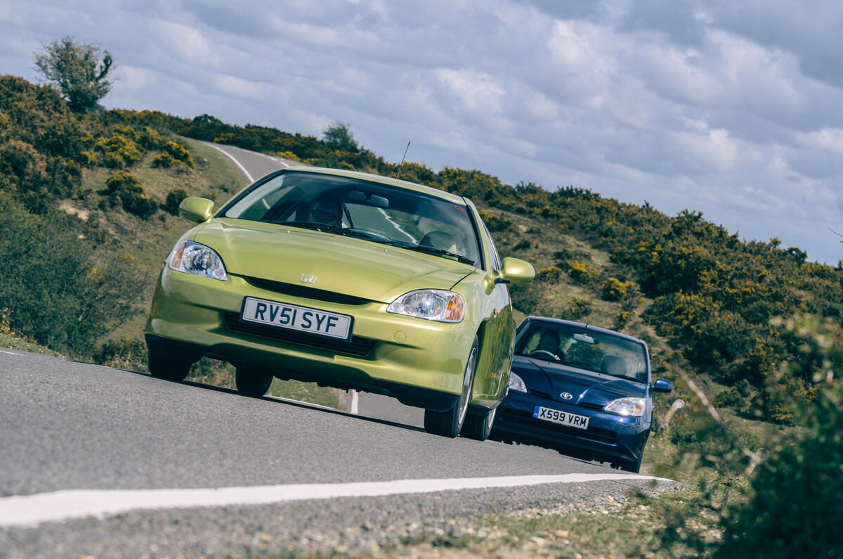 Hybrid pioneers: Mk1 Toyota Prius vs Volkswagen XL1 vs Honda Insight ...