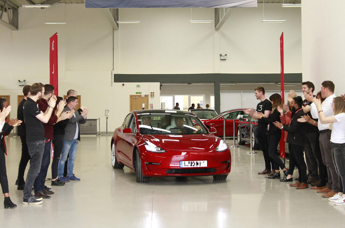 Tesla Model 3: first UK buyers take delivery of cars | Autocar