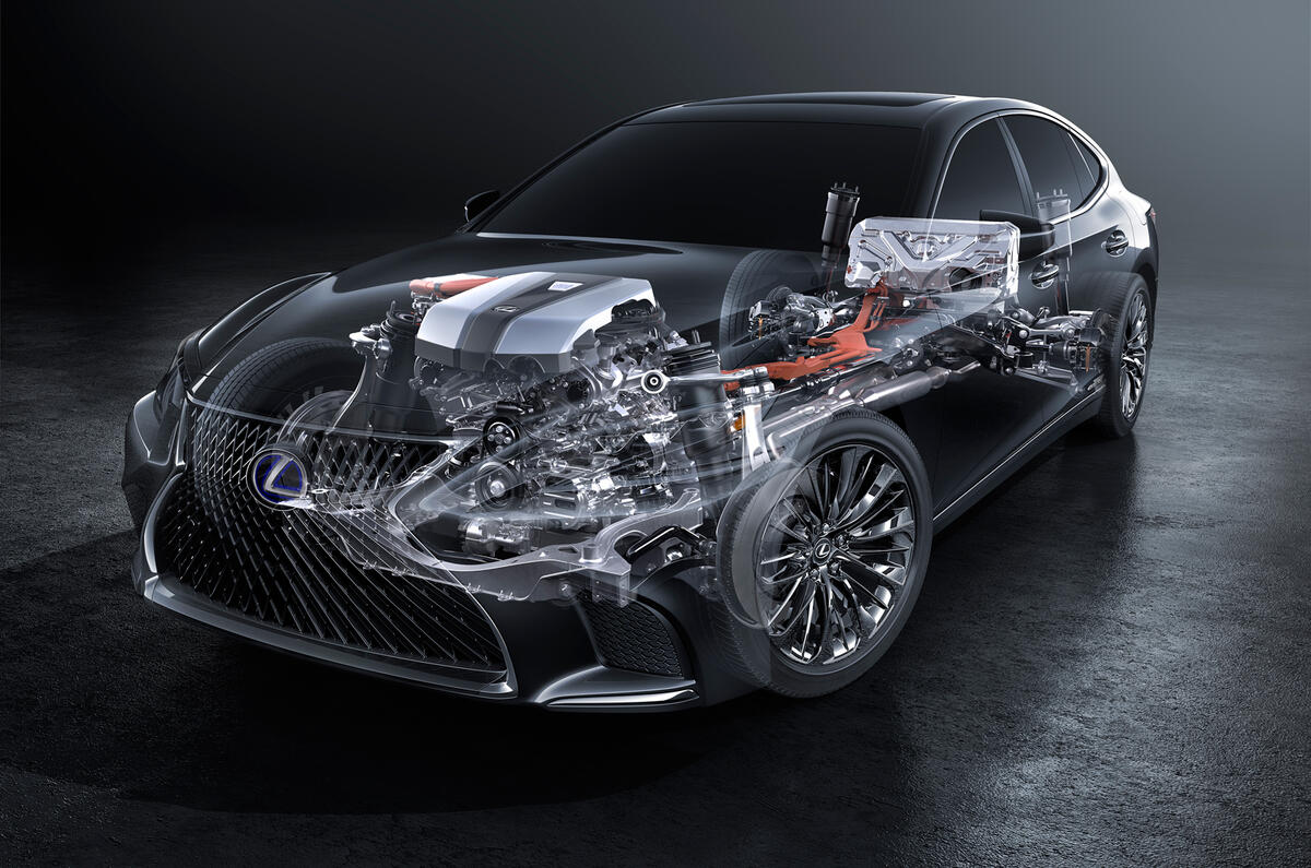 Lexus LS 500h on show in Geneva | Autocar