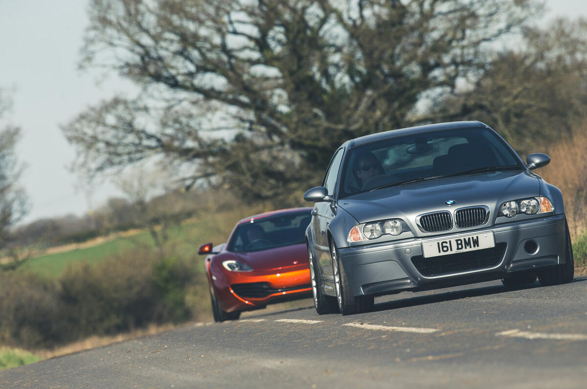 Used and amused: £70k BMW M3 CSL vs McLaren 12C | Autocar