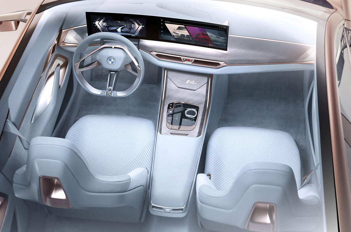 BMW i4 electric saloon shown in near-production form | Autocar
