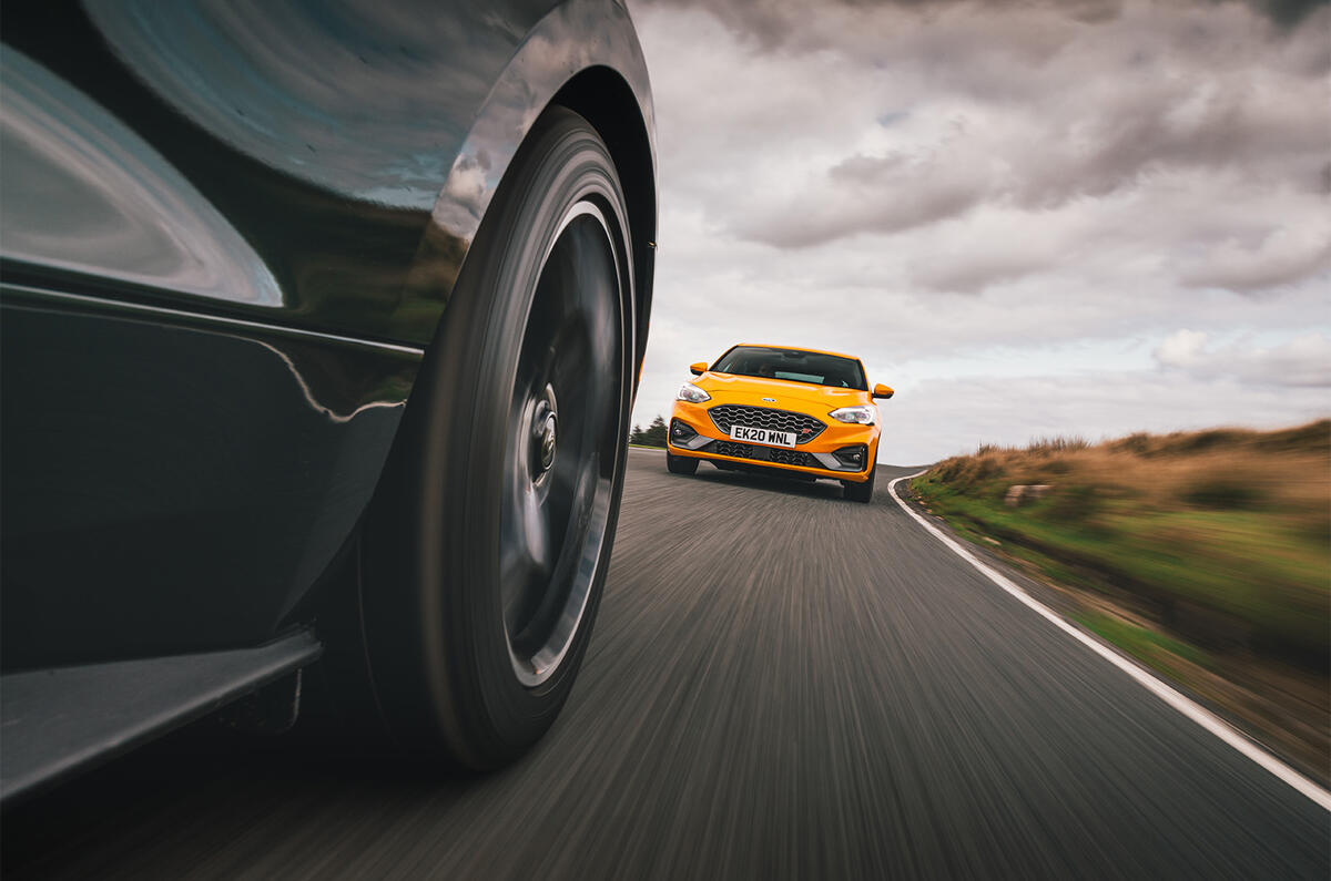 Fast Ford shootout: V8 Mustang vs Focus ST | Autocar