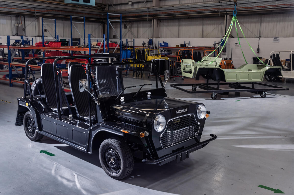 Electric Mini Moke rolls off production line before summer deliveries ...