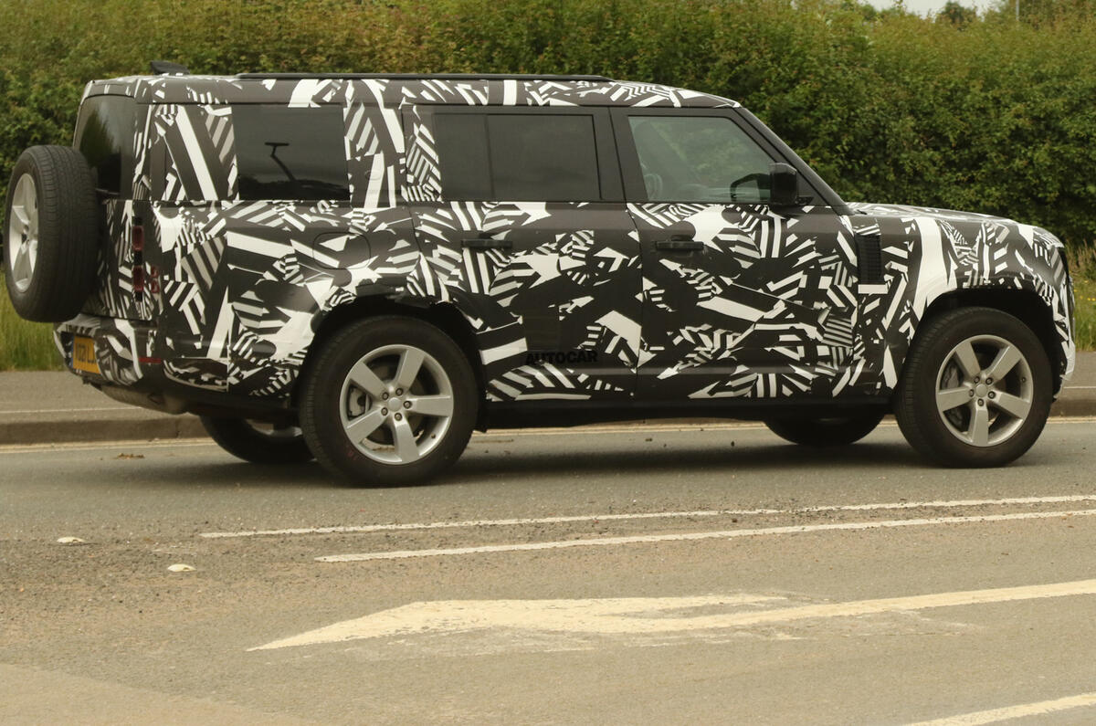 New 2022 Land Rover Defender 130 tests with range-topping V8 | Autocar
