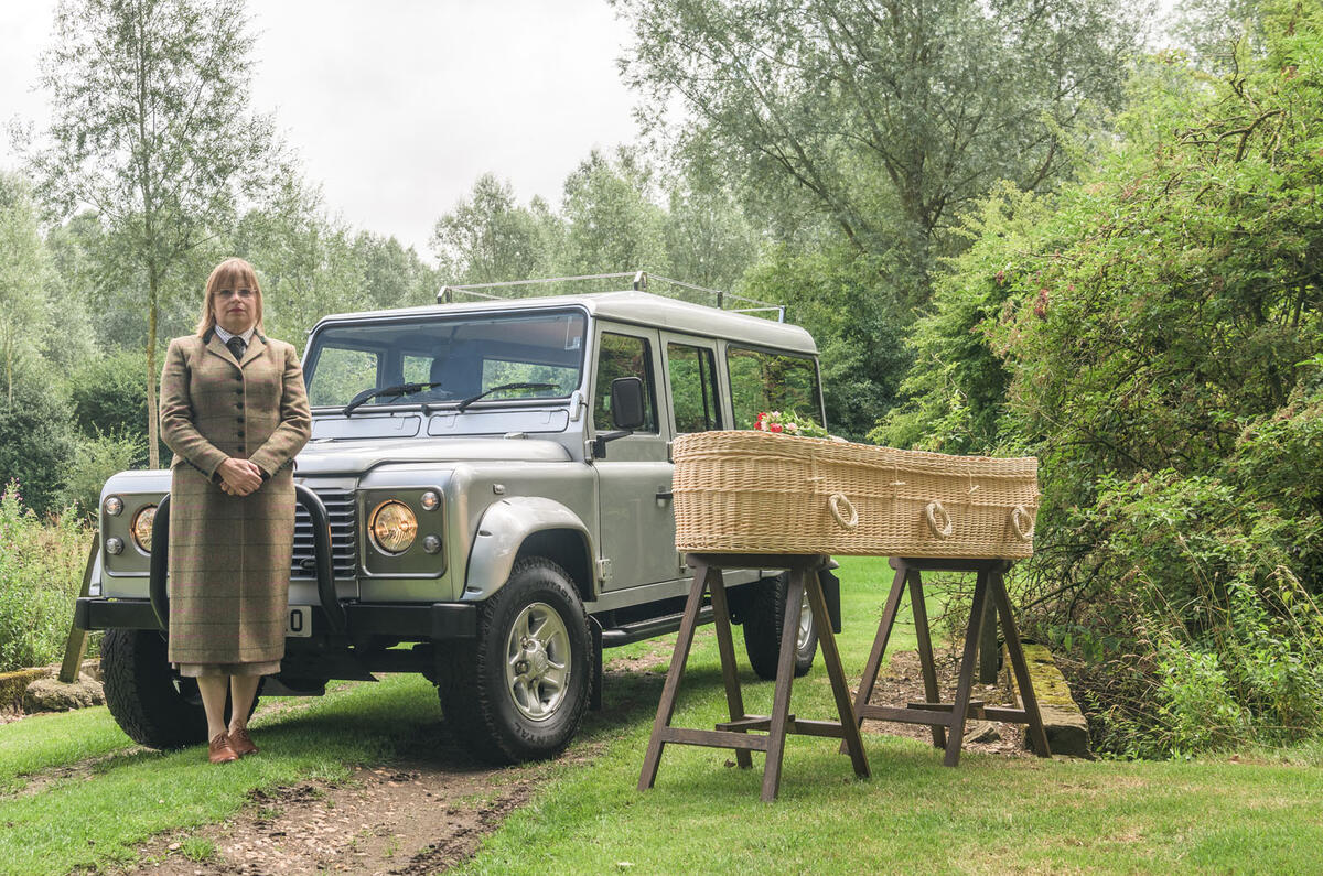 Bumped off: turning a Land Rover Defender into a hearse | Autocar