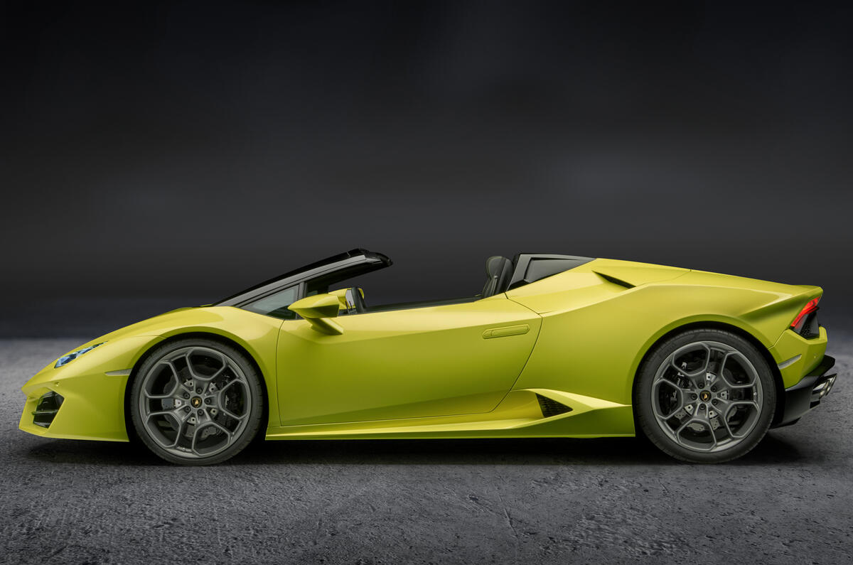 Lamborghini Huracan rear-wheel drive Spyder revealed at LA motor show ...