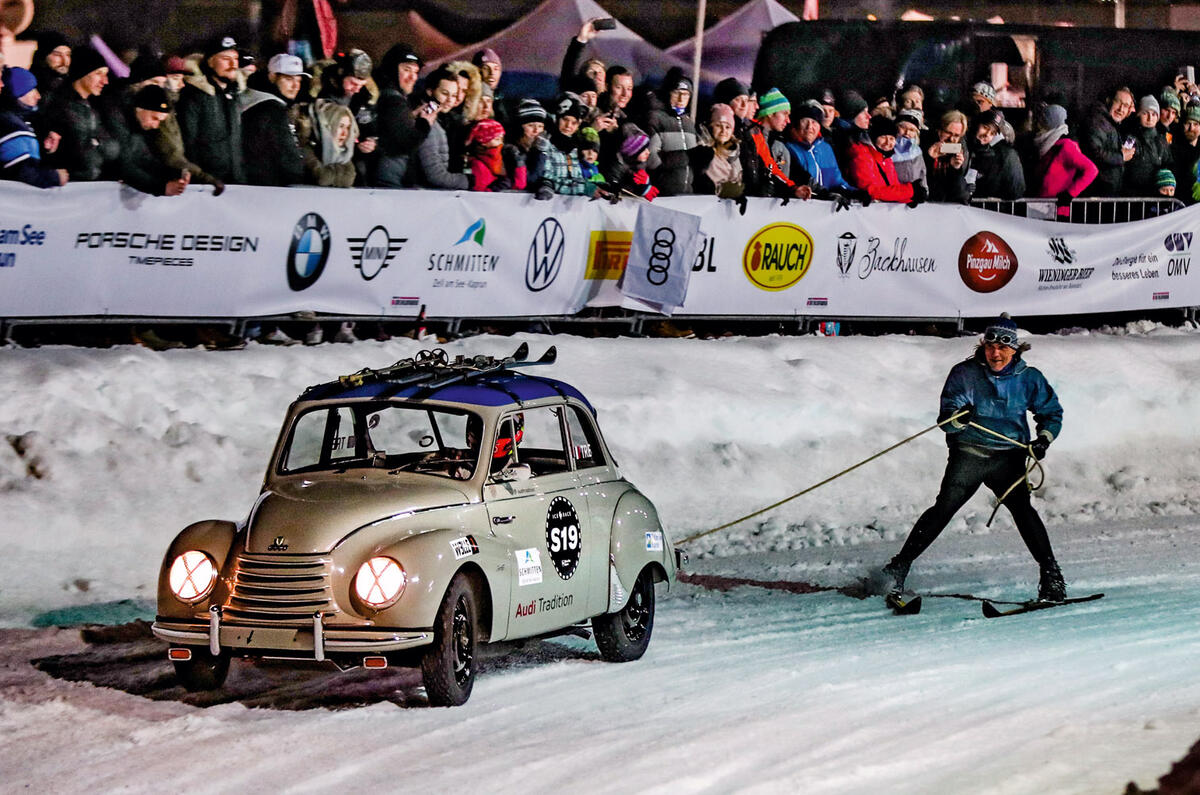 Goodwood with snow: Inside Porsche's bonkers GP Ice Race | Autocar