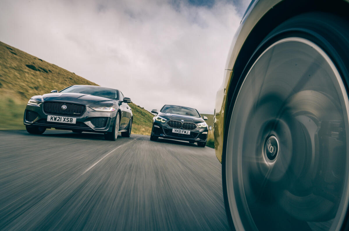 Bringing up the rear: Jaguar XE vs front-driven BMW and Audi rivals ...