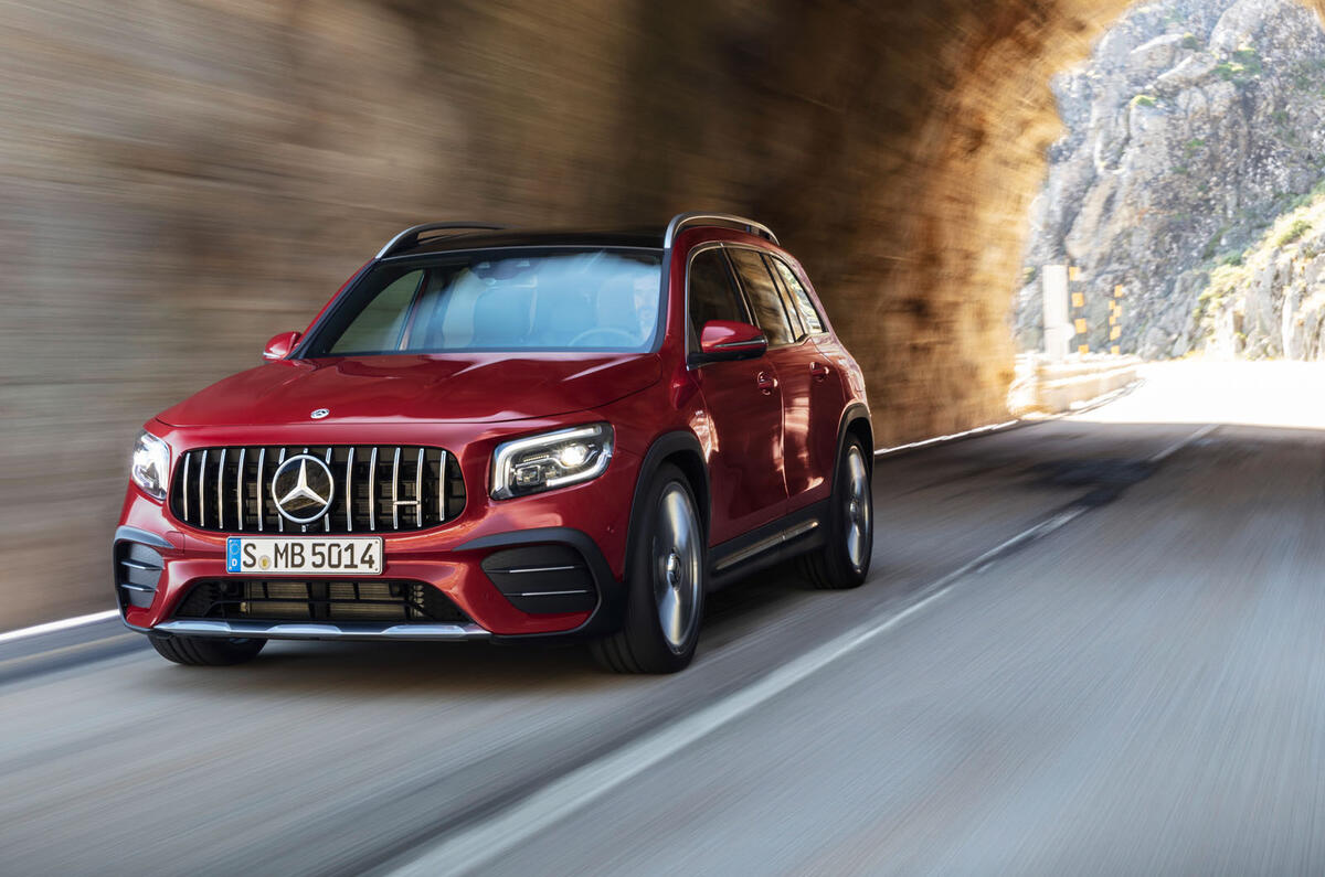 302bhp Mercedes-AMG GLB 35 compact SUV arrives at Frankfurt | Autocar