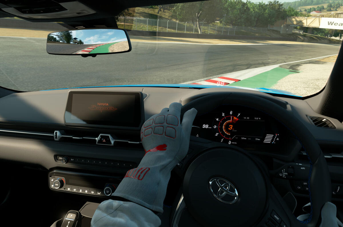 Inside track: Testing the new Toyota Supra on a PlayStation | Autocar