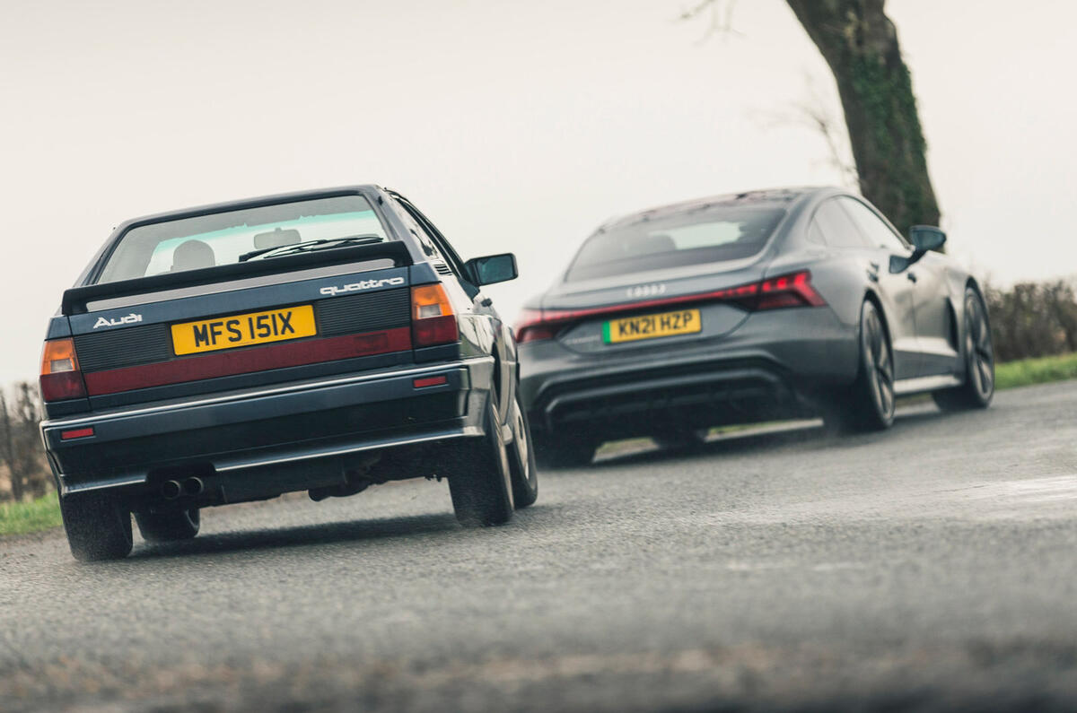 Fours to be reckoned with: Audi E-Tron GT vs Quattro | Autocar