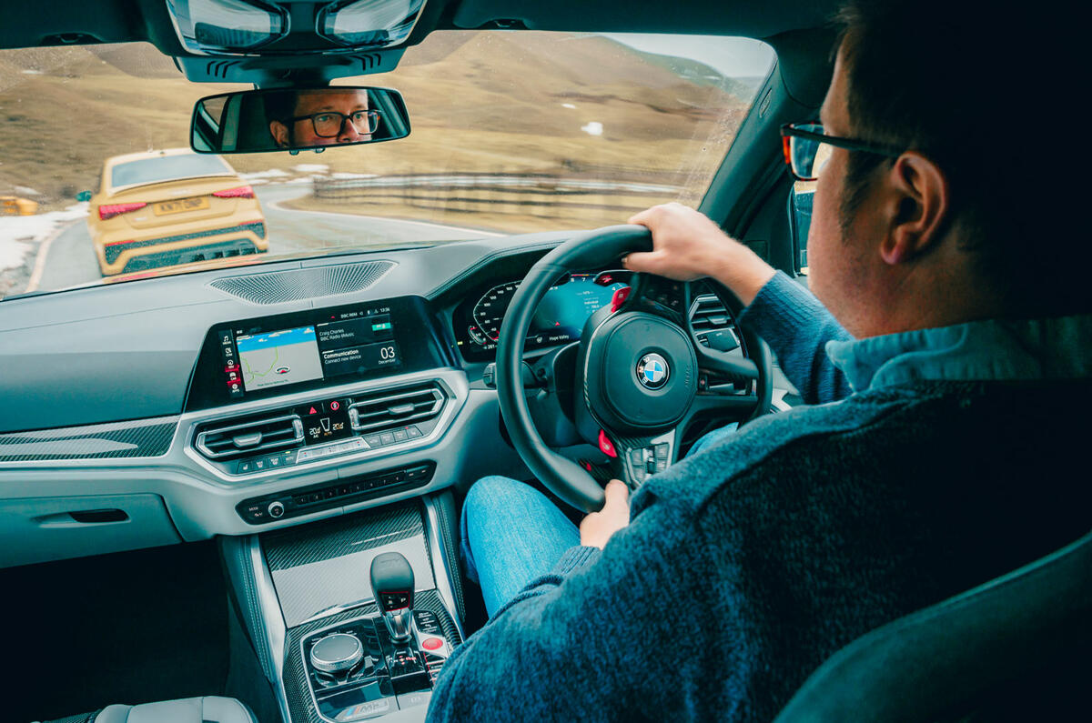 BMW M3 vs Audi RS3: 4WD sports saloons face off | Autocar