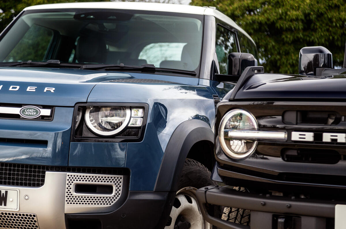 Ford Bronco vs Land Rover Defender: US and UK 4x4s face-off | Autocar