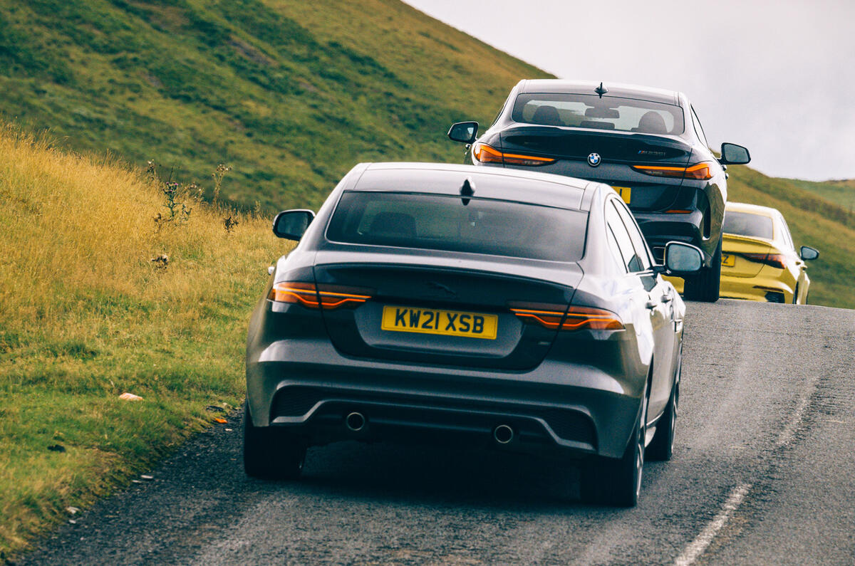 Bringing up the rear: Jaguar XE vs front-driven BMW and Audi rivals ...