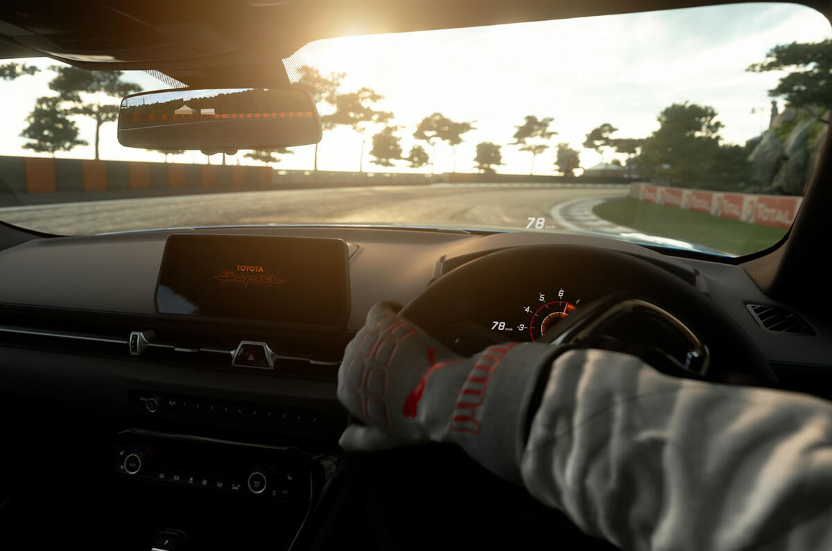 Inside track: Testing the new Toyota Supra on a PlayStation | Autocar