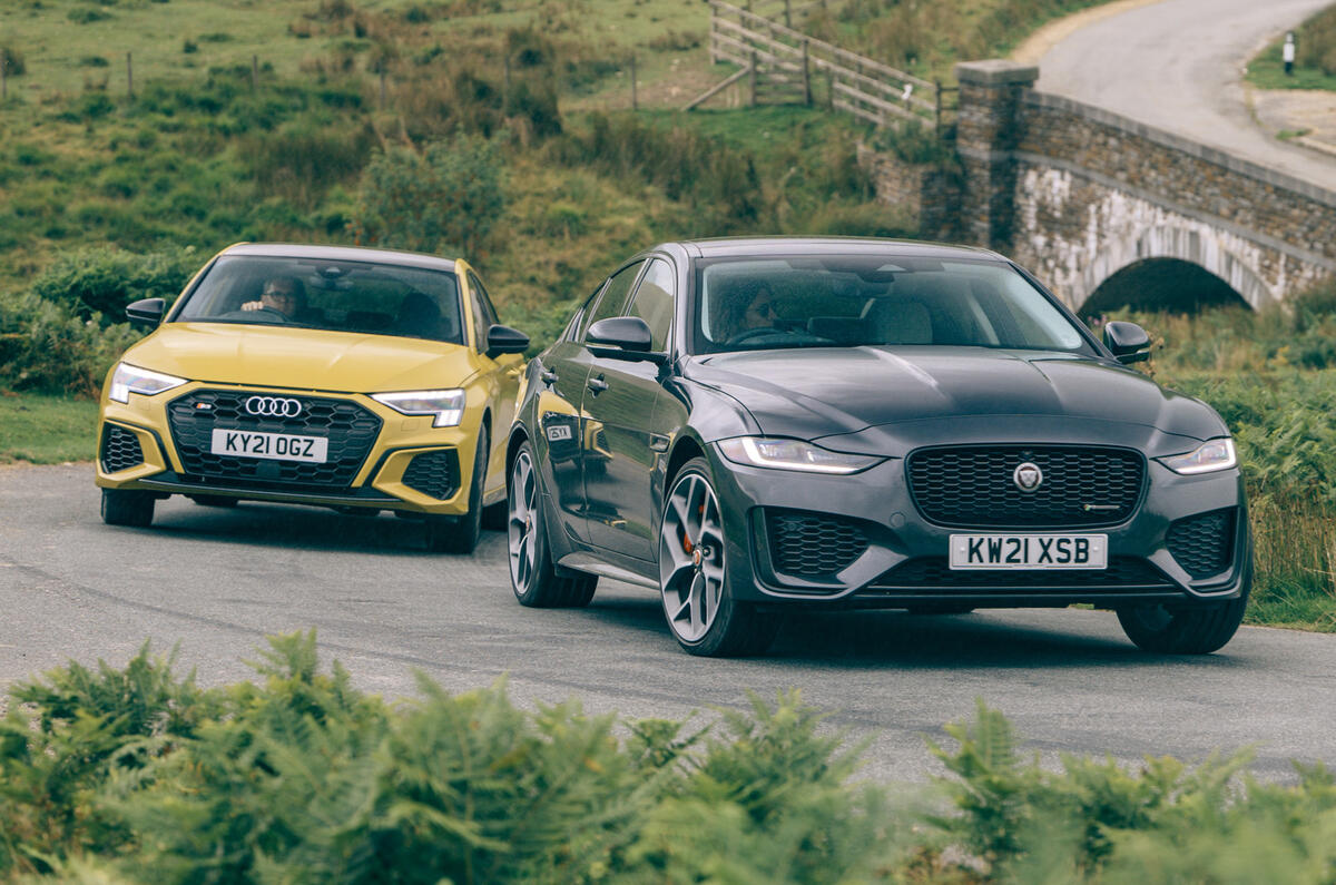 Bringing up the rear: Jaguar XE vs front-driven BMW and Audi rivals ...