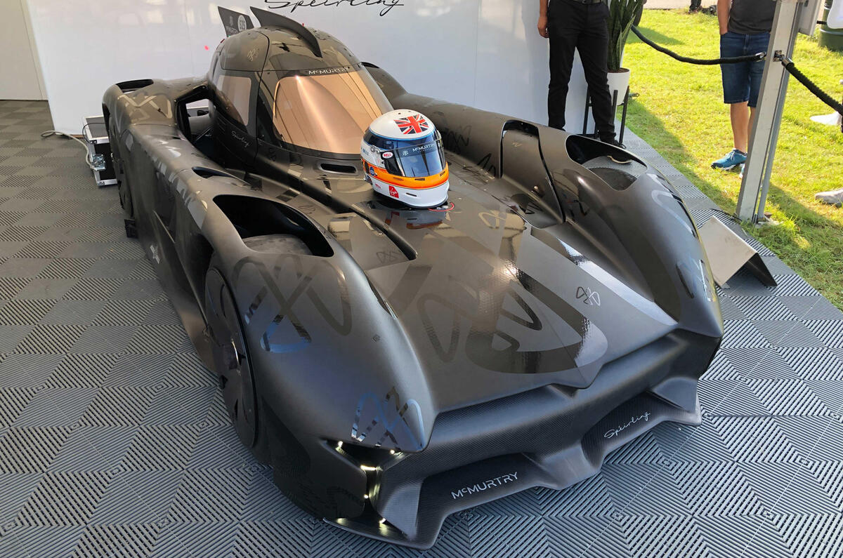 Electric single-seat fan car launched at Goodwood | Autocar