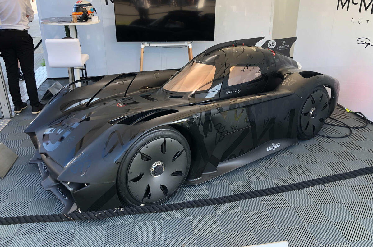 Electric single-seat fan car launched at Goodwood | Autocar