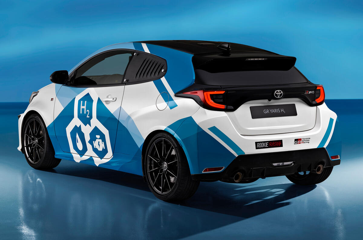 Toyota GR Yaris H2: hydrogen hot hatch shown in action | Autocar