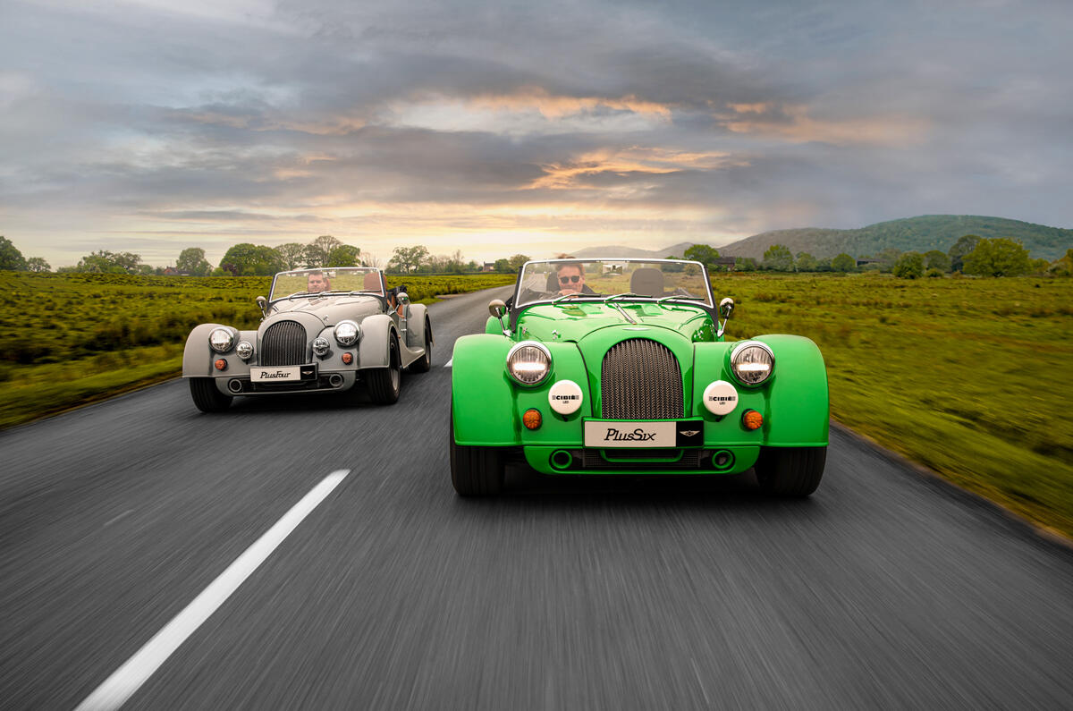 Morgan Plus Four and Plus Six gain fresh tech, new logo for 2021 | Autocar