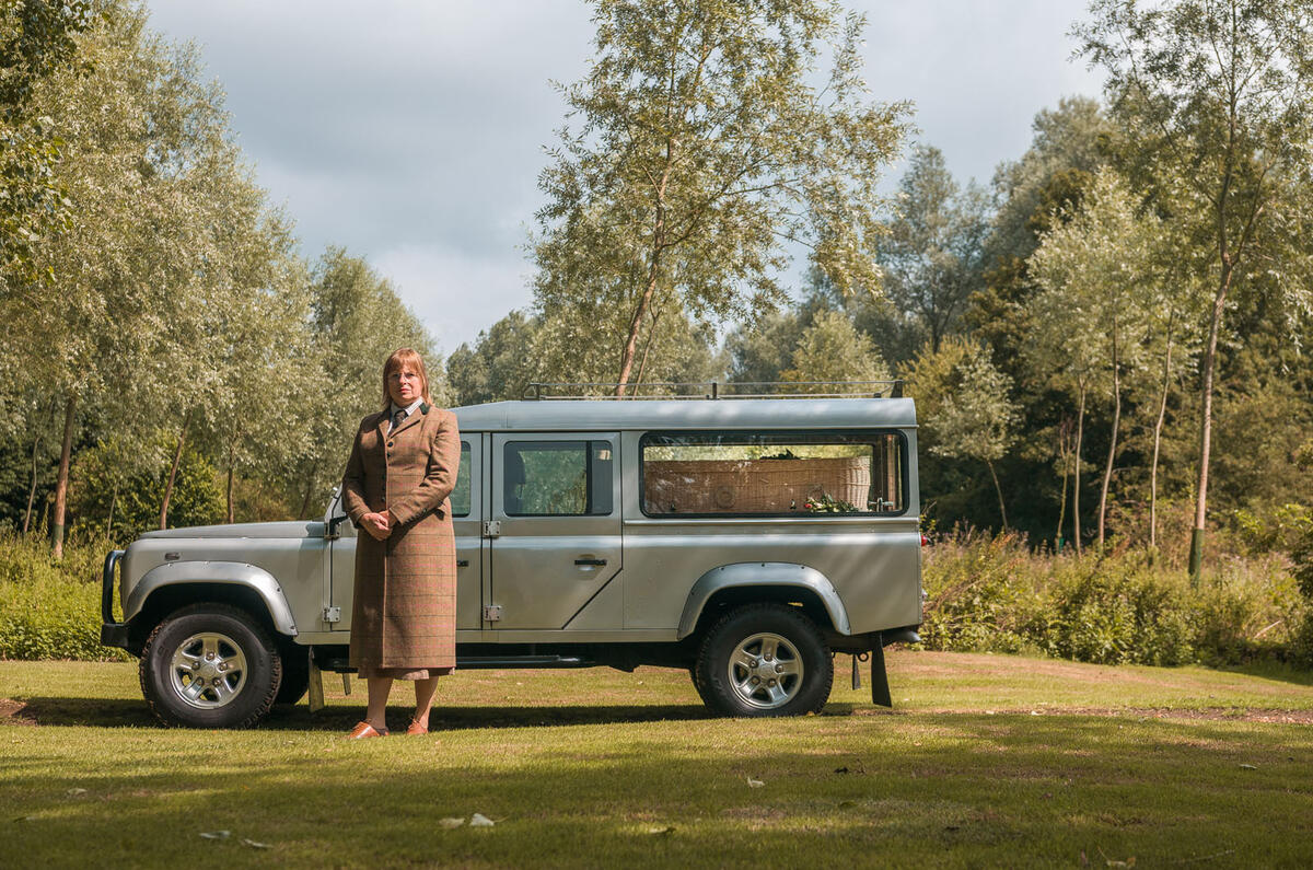 Bumped off: turning a Land Rover Defender into a hearse | Autocar