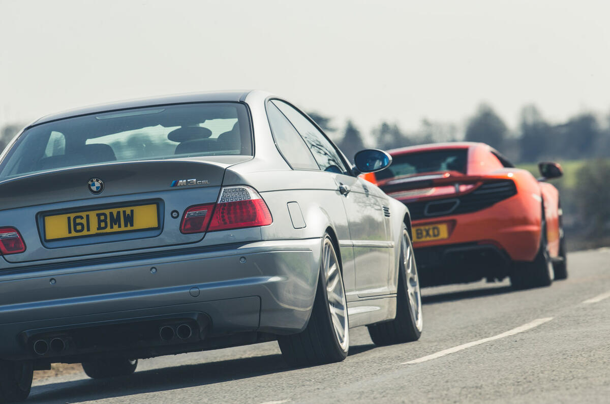 Used and amused: £70k BMW M3 CSL vs McLaren 12C | Autocar