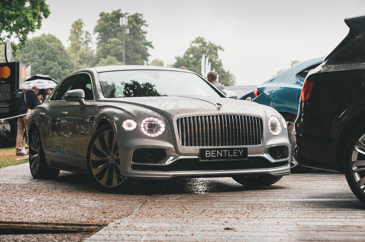 Bentley Flying Spur: riding up the hill at Goodwood | Autocar
