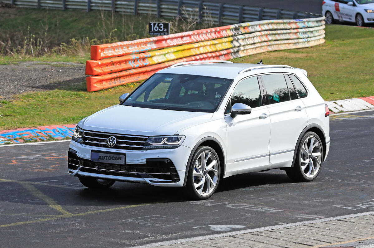 2020 Volkswagen Tiguan R prototype previews SUV's facelift | Autocar