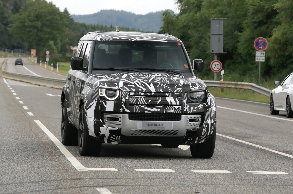 New 2022 Land Rover Defender 130 tests with range-topping V8 | Autocar