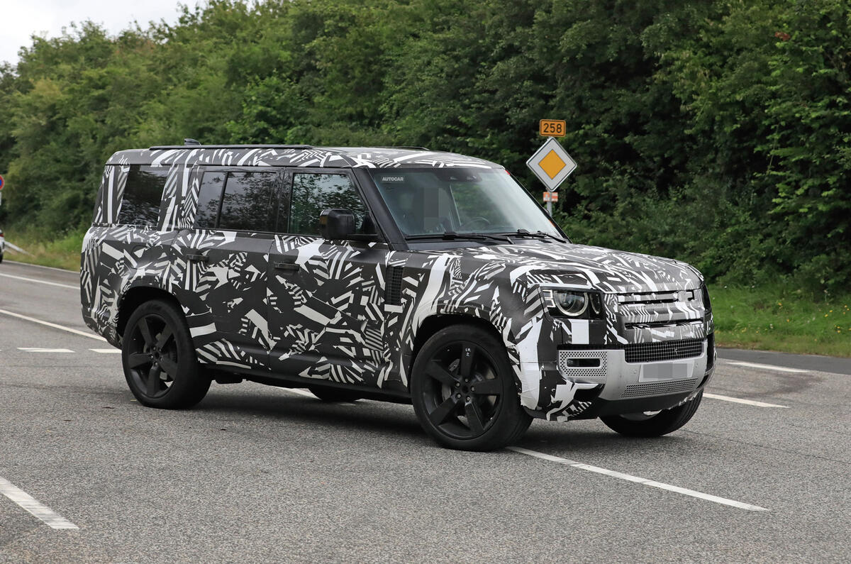 New 2022 Land Rover Defender 130 tests with range-topping V8 | Autocar