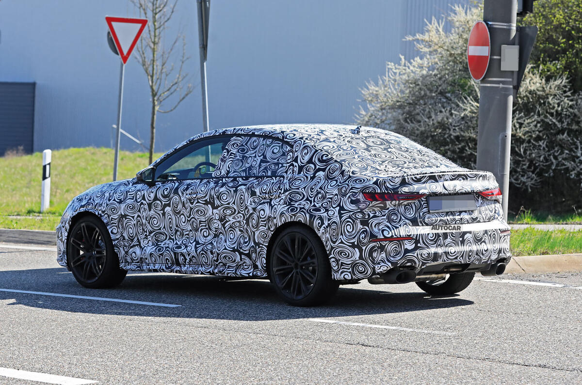 New Audi RS3 saloon: 394bhp AMG A45 rival drops disguise | Autocar