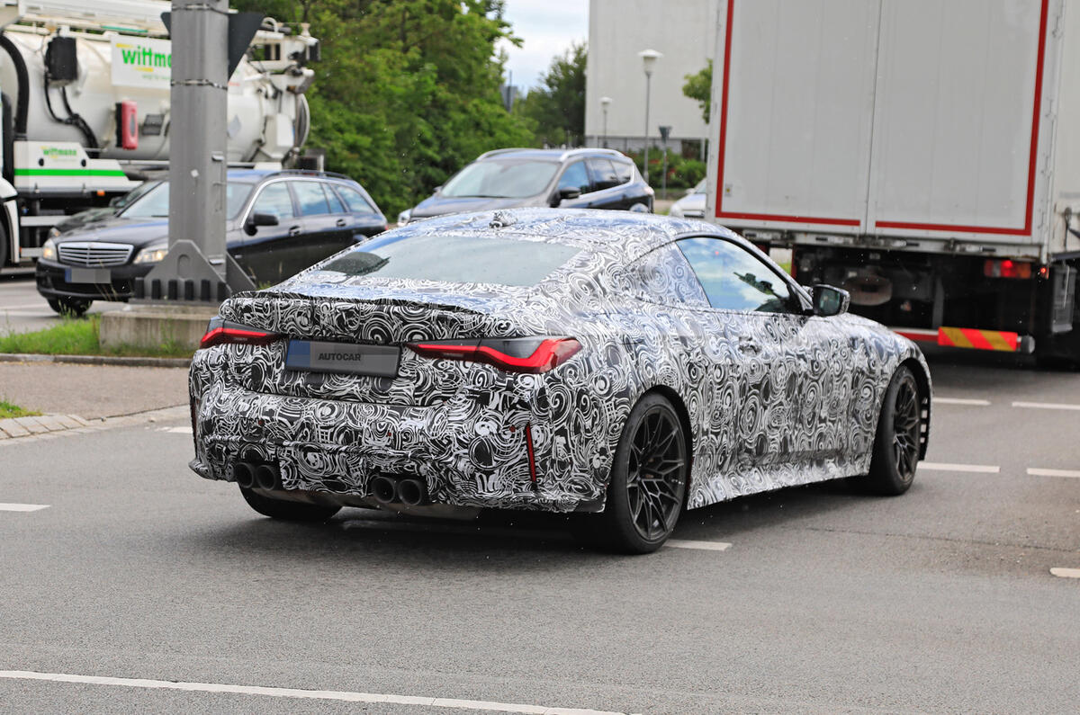 New 2021 BMW M4 sheds more camouflage at the Nürburgring | Autocar