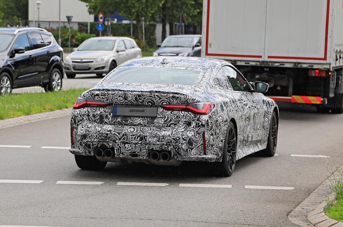 New 2021 BMW M4 sheds more camouflage at the Nürburgring | Autocar