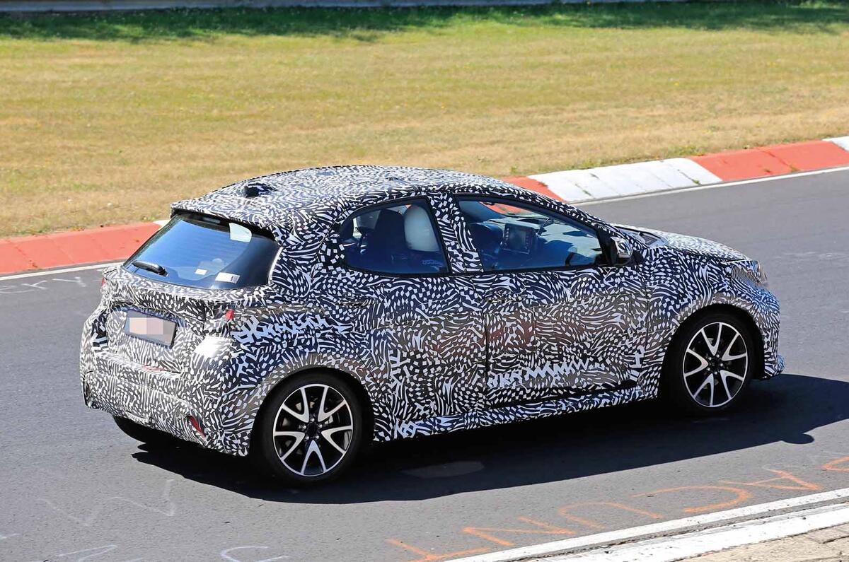 New 2020 Toyota Yaris seen testing with mini-Corolla design | Autocar