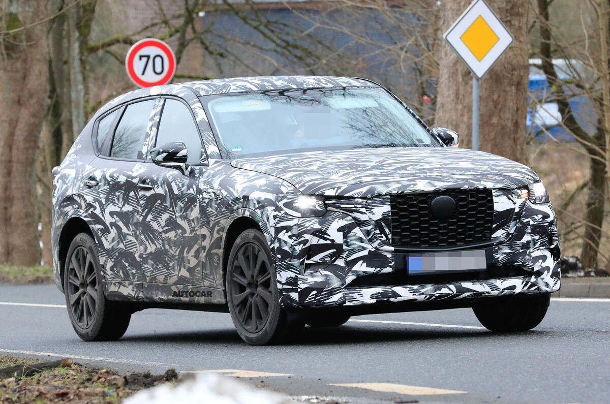 New 2022 Mazda CX-60: front end of 300bhp PHEV previewed | Autocar