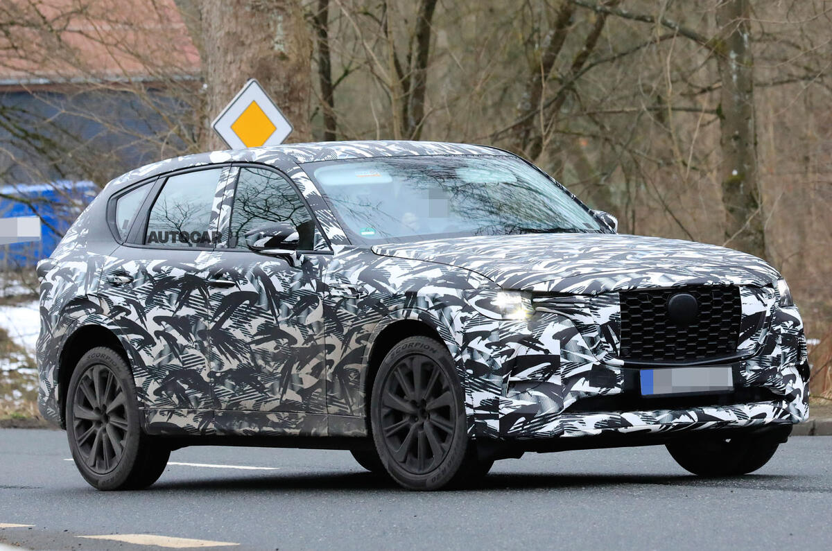 New 2022 Mazda CX-60: front end of 300bhp PHEV previewed | Autocar