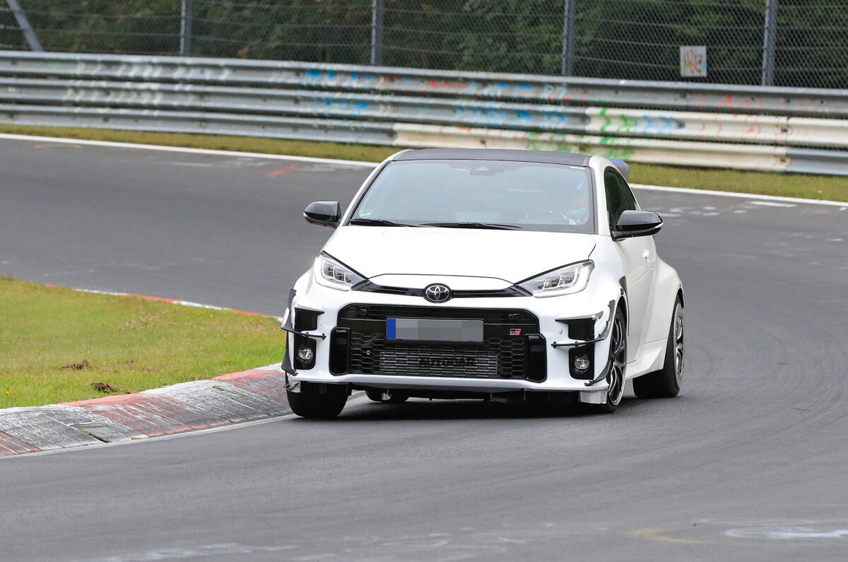 Toyota GR Yaris: Modified prototype spotted at the Nurburgring | Autocar