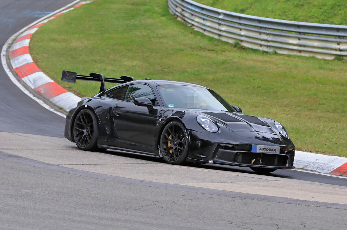 Extreme Porsche 911 GT3 RS prototype hits the Nurburgring | Autocar