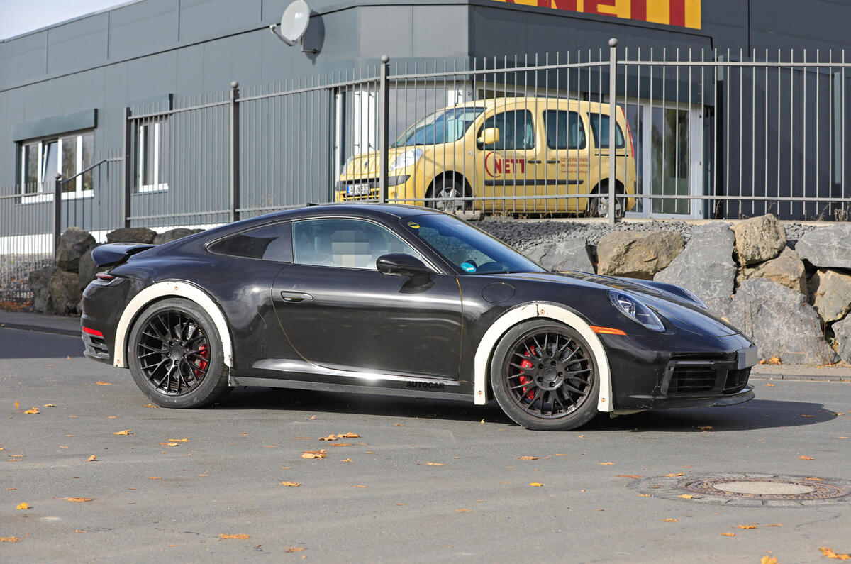 High-riding Porsche 911 prototype hints at rally-inspired variant | Autocar