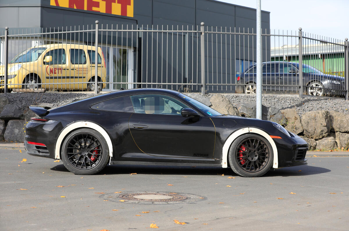 High-riding Porsche 911 prototype hints at rally-inspired variant | Autocar