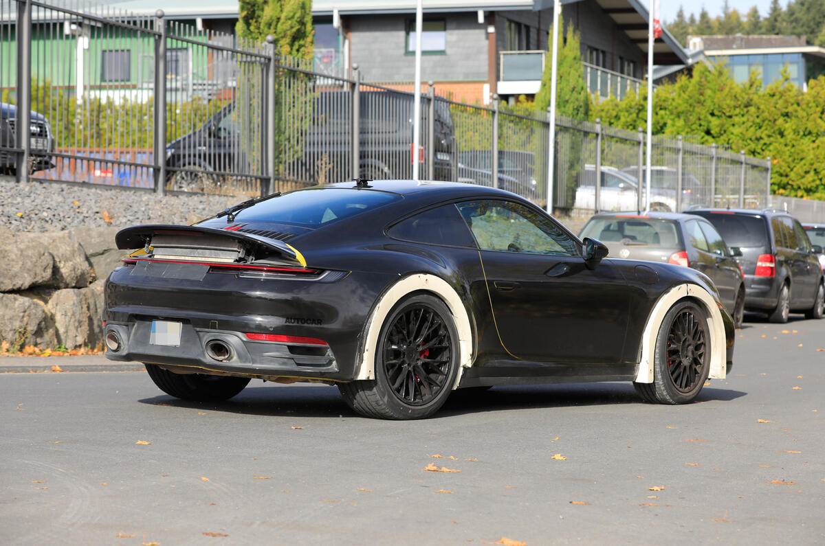 High-riding Porsche 911 prototype hints at rally-inspired variant | Autocar