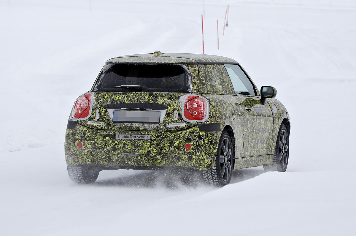 New 2023 Mini Electric hatch spotted winter testing | Autocar
