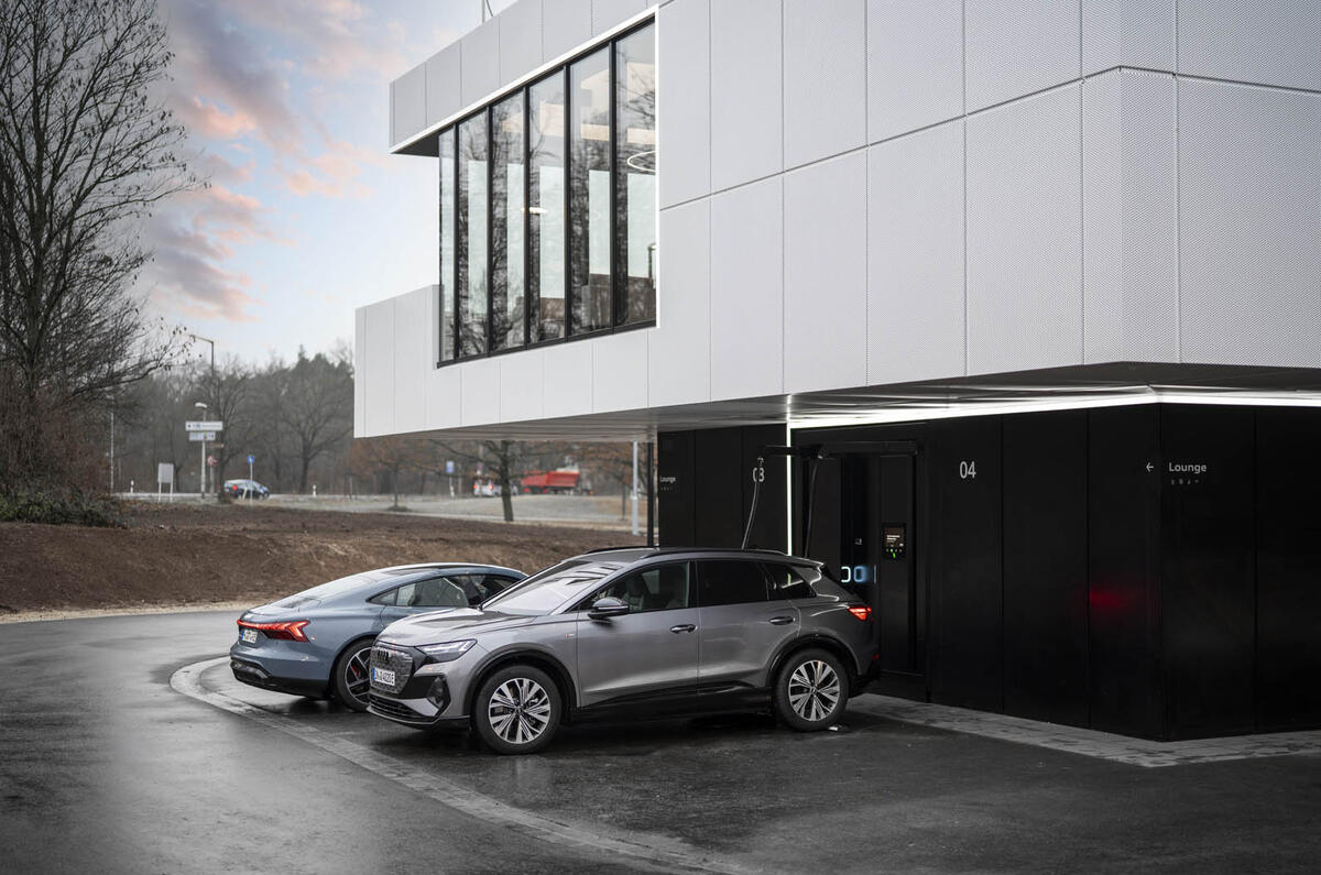 Audi opens first lounge-style EV charging hub in Germany | Autocar